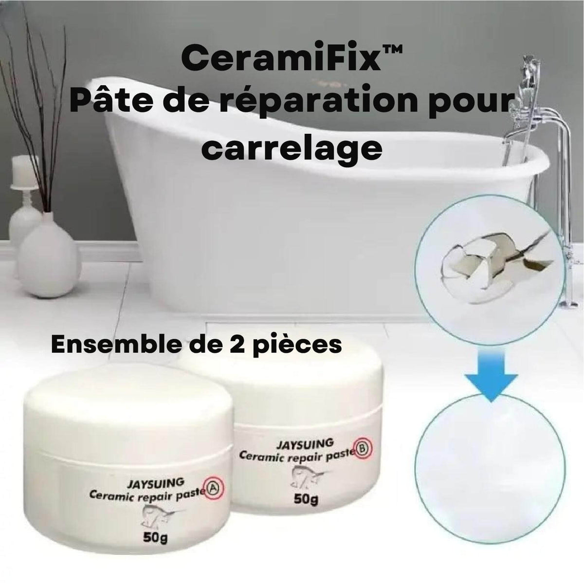 CeramiFix™ – Solution Simple et Abordable pour Carreaux Endommagés ...