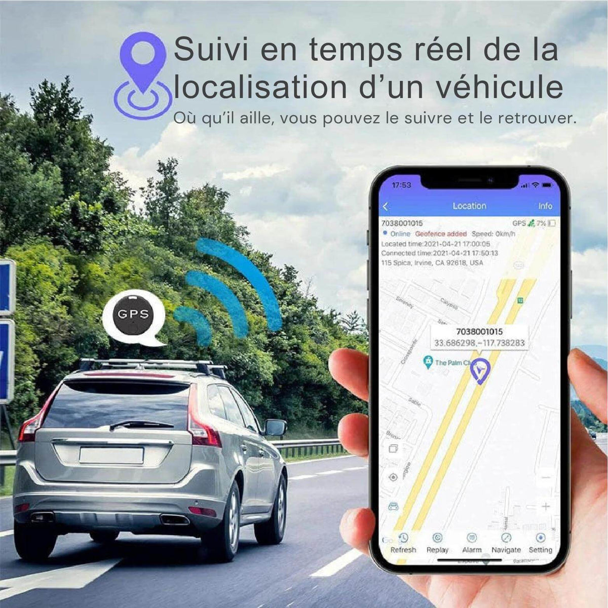 TrackMate™ Suivi GPS en Temps Réel pour Véhicules [1 + 1 Gratuit ...